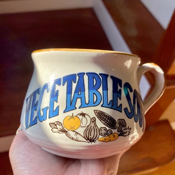 Dining | Vintage Vegetable Soup Mug | Poshmark